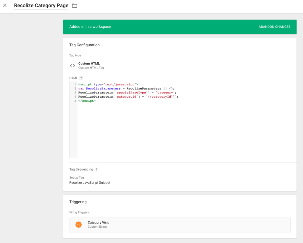 How To Integrate Recolize With Google Tag Manager? - Recolize